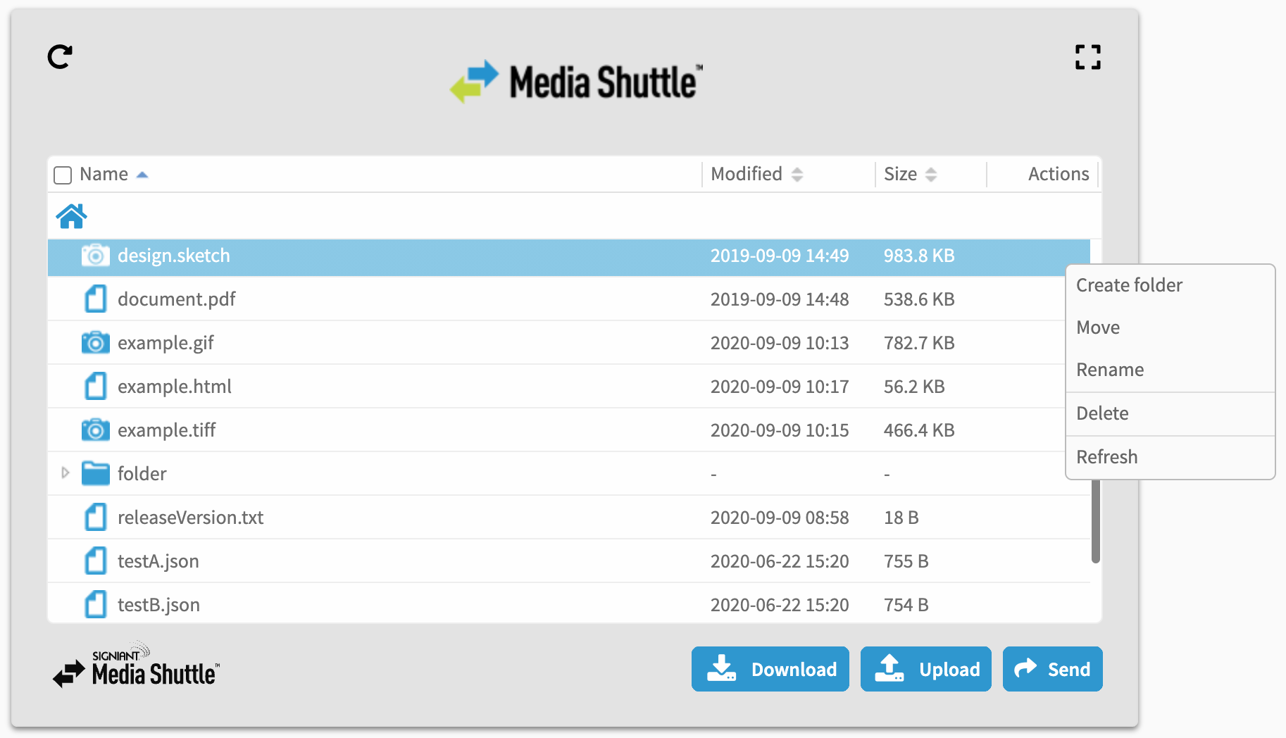 A tour of Media Shuttle's recent design updates | Signiant